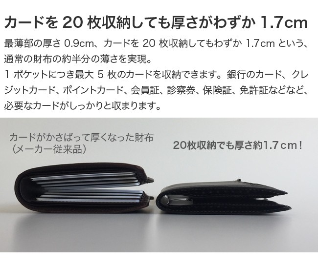 THINly スィンリー カードをたくさん入れても薄い財布NEXT 小銭入れ