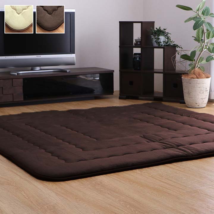 フィーラF敷 こたつ敷布団 こたつ敷き カーペット ラグ ふっくら ボリュームラグ 防音性 保温性 国産 日本製 シンプル 無地 フィーラF敷 こたつ敷布団 こたつ敷き カーペット ラグ ふっくら