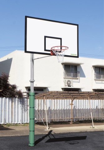 三和体育 バスケットゴール 単柱式 一般用 標準仕様 学校 体育用品