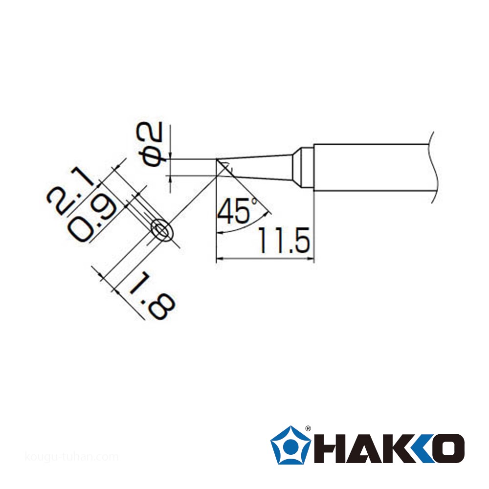白光 T13-BCM2 こて先/2BC型溝付 : 工具通販 Yahoo!店 - 通販 - Yahoo!ショッピング