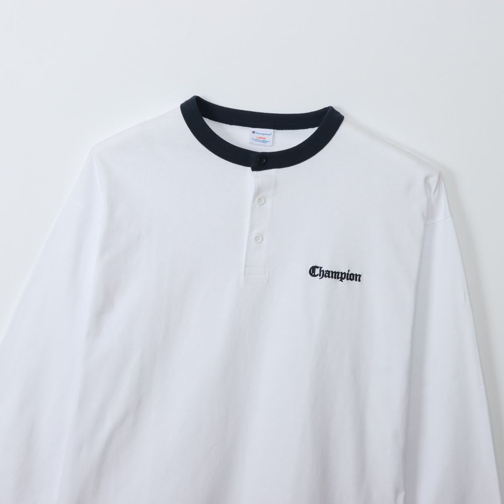 Champion（チャンピオン） カジュアルウェア メンズ L/S HENLEY NECK T-SHIRT C3-B405 2025SS ...