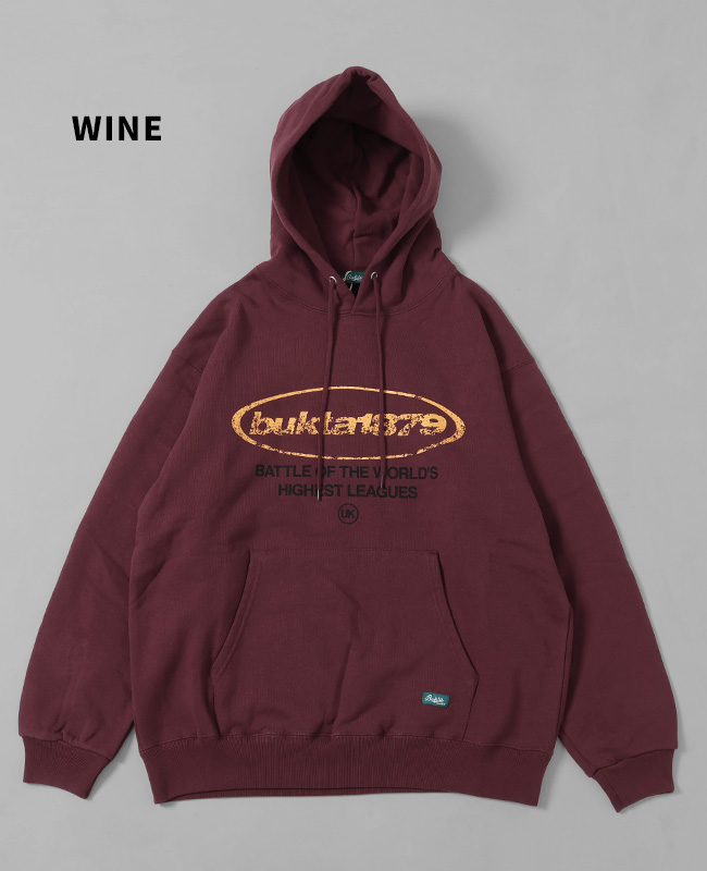 Bukta（バクタ） メンズ スウェット フーディー プルパーカー ロゴ