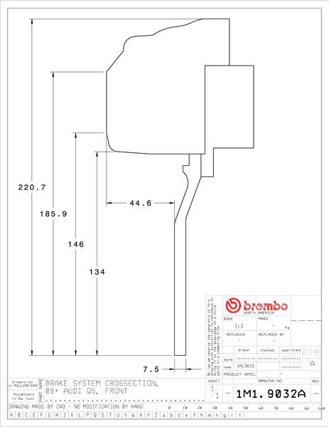brembo（ブレンボ） Q5 8R ブレーキキャリパー GTキット 1M1.9032A 1M2.9032A brembo GT-KIT ...