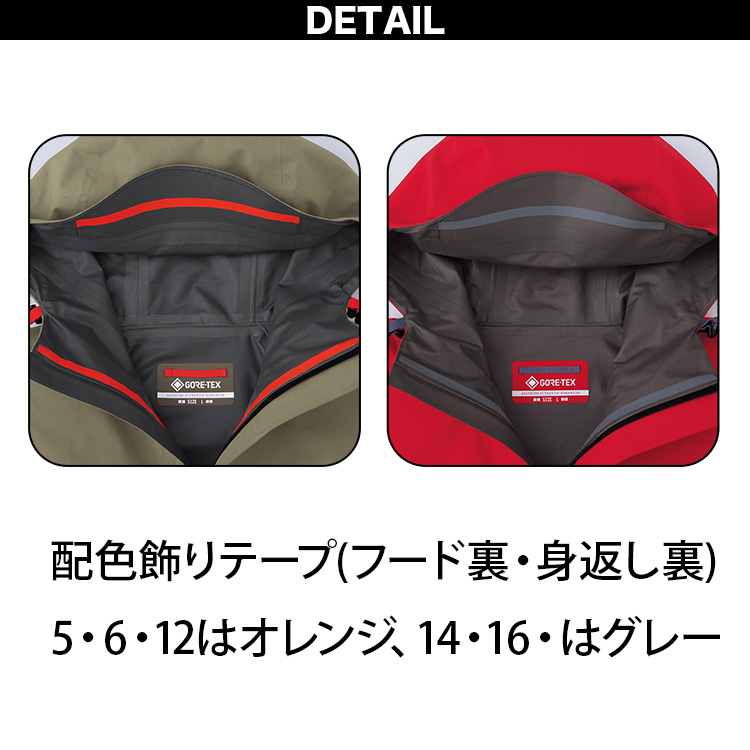 Asahicho ゴアテックスオールウェザージャケット 51040 S〜4L 収納袋付