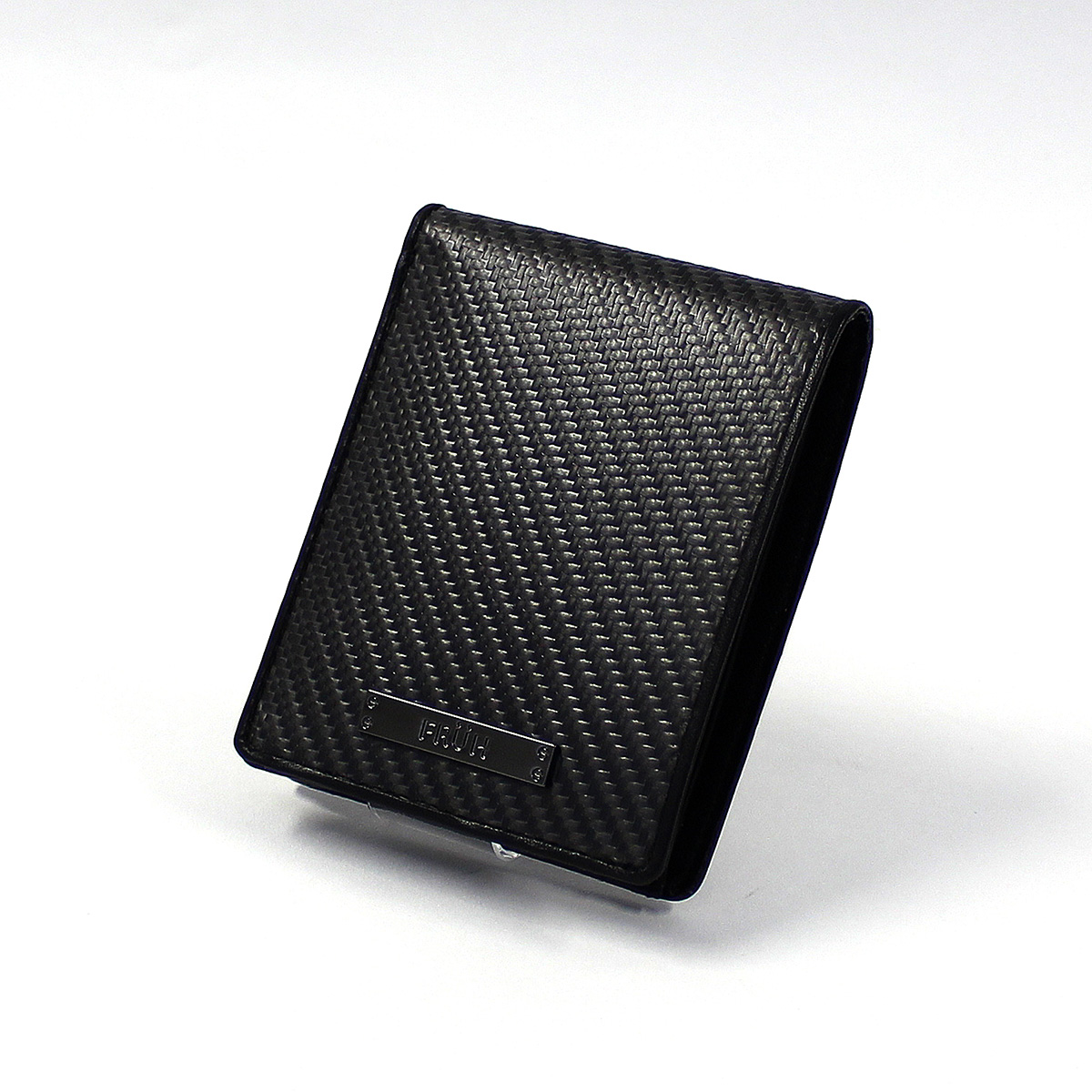 FRUH フリュー リアルカーボン 二つ折り ウォレット ‐財布 ショート