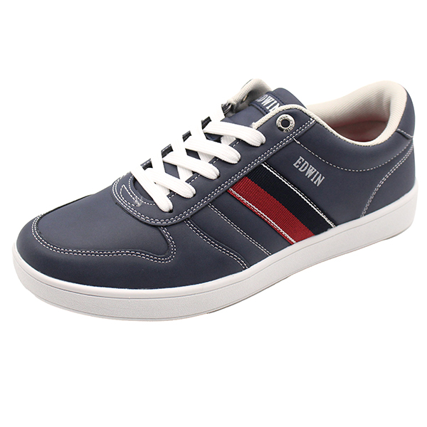 EDWIN エドウィン スニーカー メンズ 靴 ホワイト 白 幅広 ワイド ゆったり 軽量 軽い 取り外せるインソール 屈曲性 快適 歩きやすい 通勤 通学 EDW-7015 : 靴のニシムラ ...