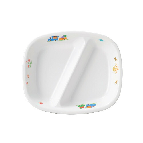 メラミン 角ランチ皿 ぽっぽらんど アイボリー M-612PL(150×180×H31mm)スリーライン : メラミン食器の通販KYOEI ...