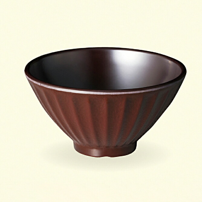 メラミン 飯碗 RINKA 溜 M26101RTM(130φ×H68mm 370cc)スリーライン : メラミン食器の通販KYOEI - 通販 - Yahoo!ショッピング