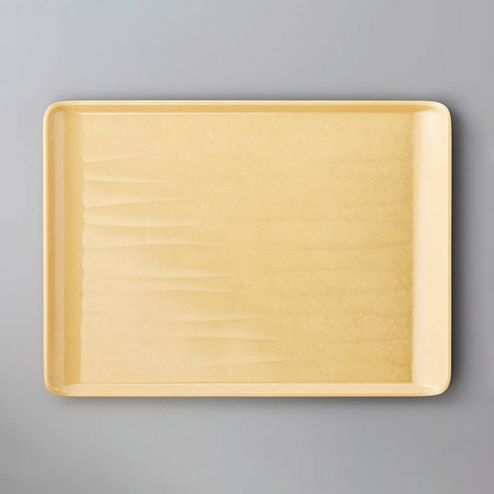 FRP 長角デザイントレイ キャメルブラウン STYN-3041CBR(302×412×H19mm)ノンスリップトレイ スリーライン ...