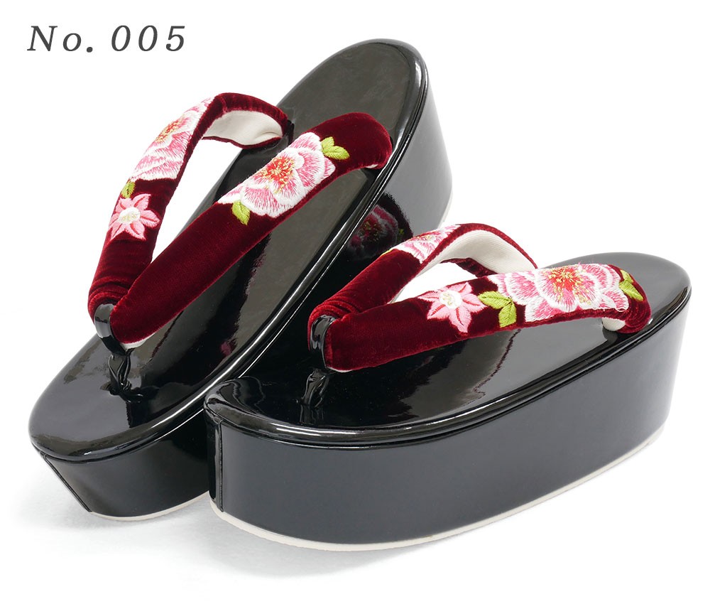 草履 成人式 振袖 厚底 厚底草履 レディース ベルベット 刺繍 礼装 袴