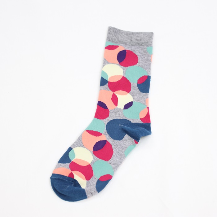メール便2足まで レディース ソックス カラフルカラー 北欧デザイン 22cm 23cm 24cm socks リンクコーデ お揃い 綿混 ...