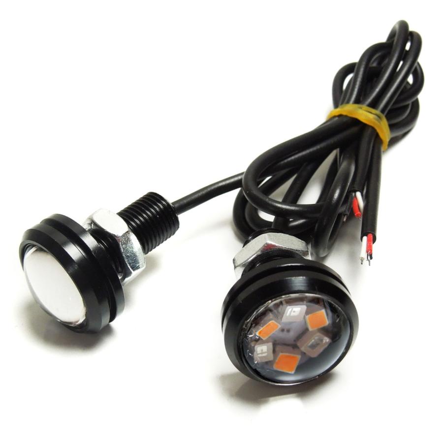 LED デイライト 防水 ボルト型 スポットライト 2色発光 2個セット 車 :VW-336:リベラル - 通販 - Yahoo!ショッピング
