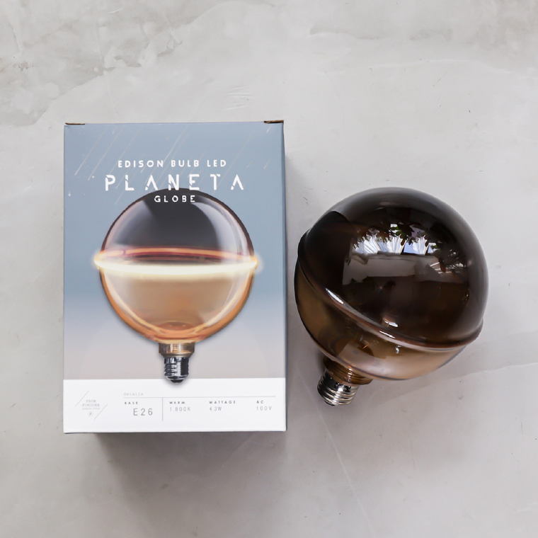 EdisonBulb LED電球 口金 E26 エジソンバルブLED プラネタ 調光器対応 ボール球 電球色 GLOBE ボール型 暗め おしゃれ レトロ ユニーク 間接照明 北欧 カフェ ...