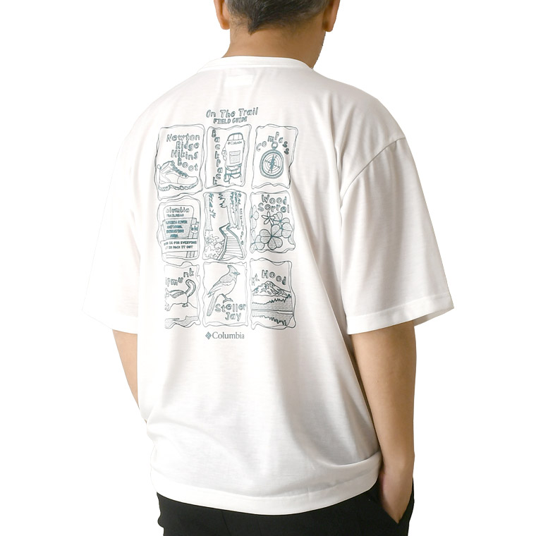 Columbia（コロンビア） シダートレイルバックグラフィックTシャツ メンズ ゆったり リラックスフィット AE3185 アウトドア ...