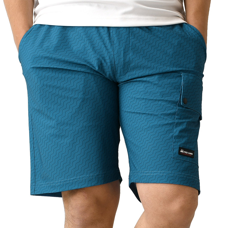 FIRST DOWN EXPLORATION GEAR ファーストダウン First Down EX 水陸両用ショーツ メンズ ハーフパンツ ストレッチ 吸水速乾 接触冷感 UVカット 夏 ...