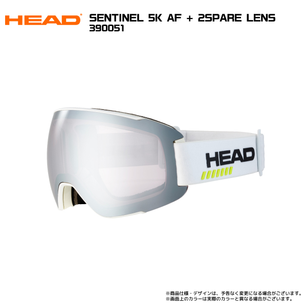 22-23 HEAD（ヘッド）【スキースノーゴーグル/数量限定】 SENTINEL 5K AF + 2 SPARE LENSES（センチネル ...