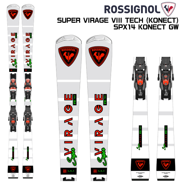 ROSSIGNOL 2024-25 ROSSIGNOL（ロシニョール）SUPER VIRAGE VIII TECH（KONECT）+ 専用金具 ...