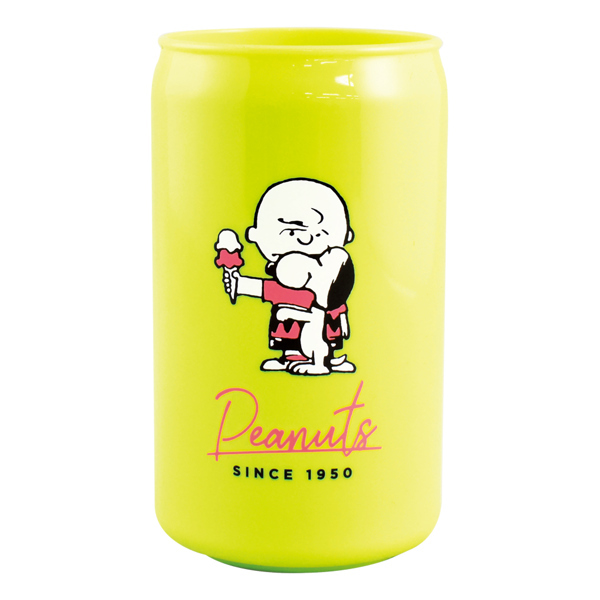 タンブラー 340ml スヌーピー PEANUTS アイスクリーム コップ プラスチック製 キャラクター （ グラス カップ 食器 プラスチック アルミ缶風 SNOOPY ） : 356566 ...
