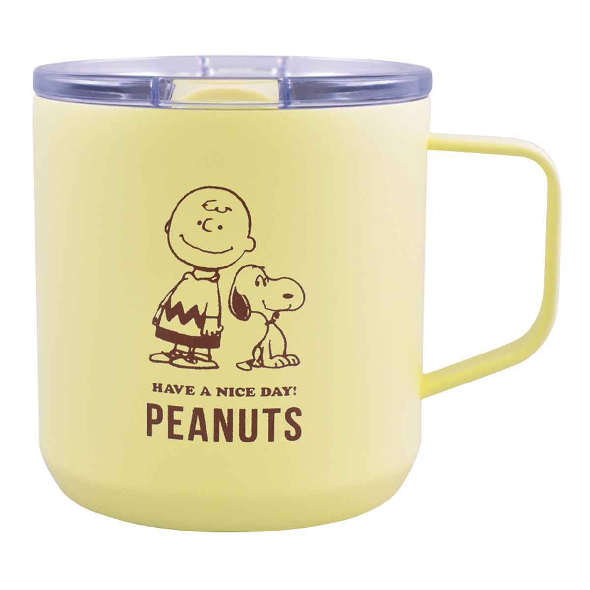 マグカップ 350ml PEANUTS スヌーピー ステンレス （ タンブラー フタ付き カップ マグ 保温 保冷 コップ ふた付き キャラクター SNOOPY ） : 378665 ...