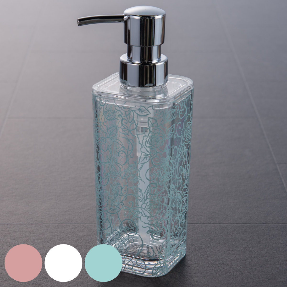 センコー ディスペンサー シャンプーボトル クリアローズ 420ml