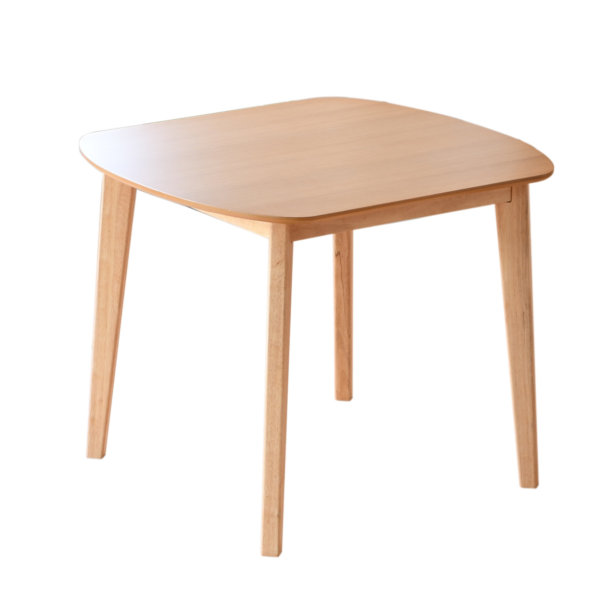 ダイニングテーブル 2人掛け 簡単組立 木目 幅90cm （ 奥行80cm ダイニング コンパクト カフェテーブル テーブル 食卓 楕円形 丸 ...