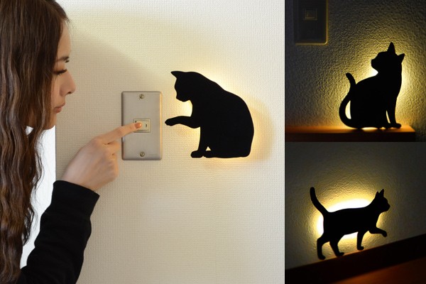 LEDライト That’s Light！ CAT WALL LIGHT てくてく （ 足元灯 フットライト LED 猫 ...