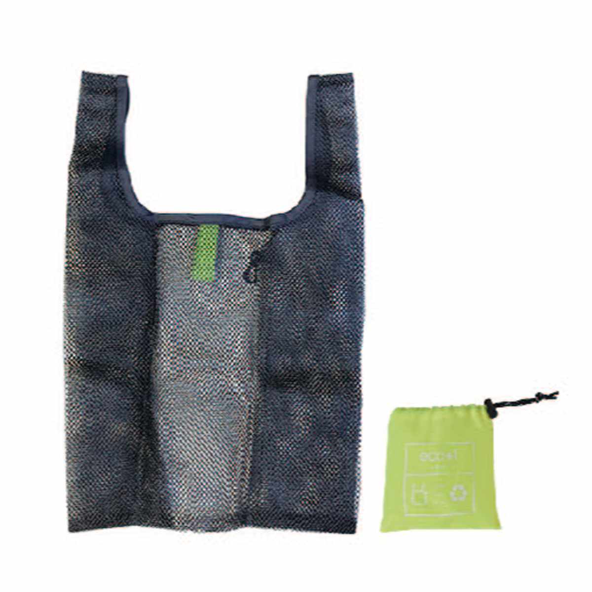 nicott エコバッグ ET メッシュ BAG マチ付き 収納袋付き （ マイバッグ トートバッグ 買い物バッグ レジ袋 レジバッグ 買い物 ...