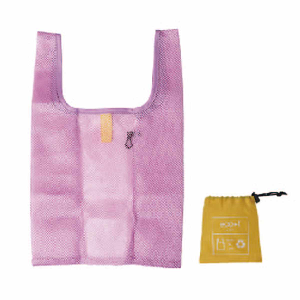 nicott エコバッグ ET メッシュ BAG マチ付き 収納袋付き （ マイバッグ トートバッグ 買い物バッグ レジ袋 レジバッグ 買い物袋 折りたたみ ） : リビングート ヤフー店 ...