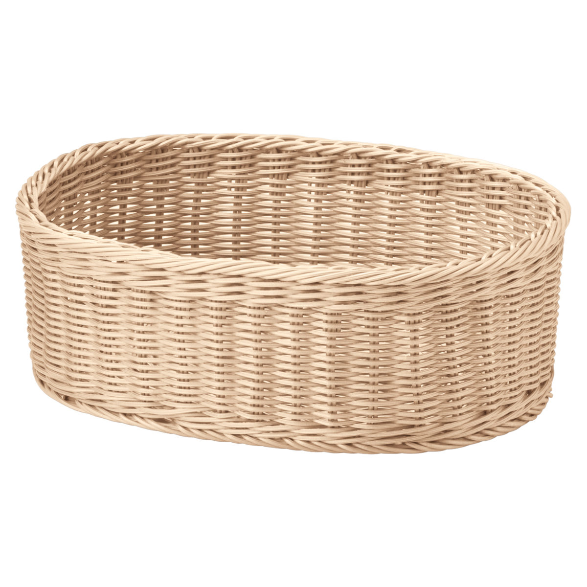 かご KLEANE PLUS 洗える 抗菌素材 オーバルアメニティーバスケット L （ 手編み 収納 カゴ 水洗い 食洗機対応 レンジ対応 幅31×奥行21×高さ11cm ） : リビングート ...