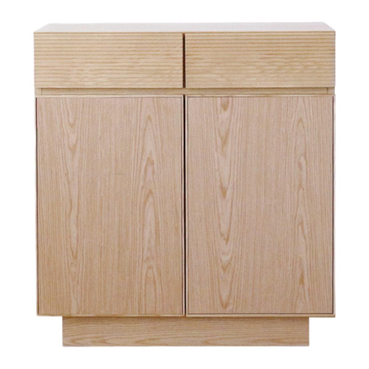 サイドボード 幅80cm 背面化粧 天然木 （ チェスト A4対応 棚 ラック 引き出し 収納 フロート風 ） : リビングート ヤフー店 - 通販 - Yahoo!ショッピング