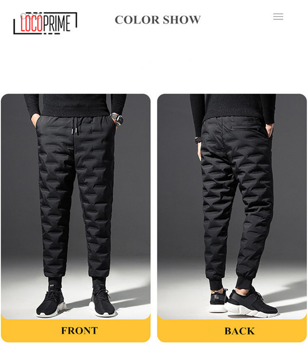 メンズ 中綿 防寒パンツ ボトムス ジョガーパンツ 長ズボン 暖パン