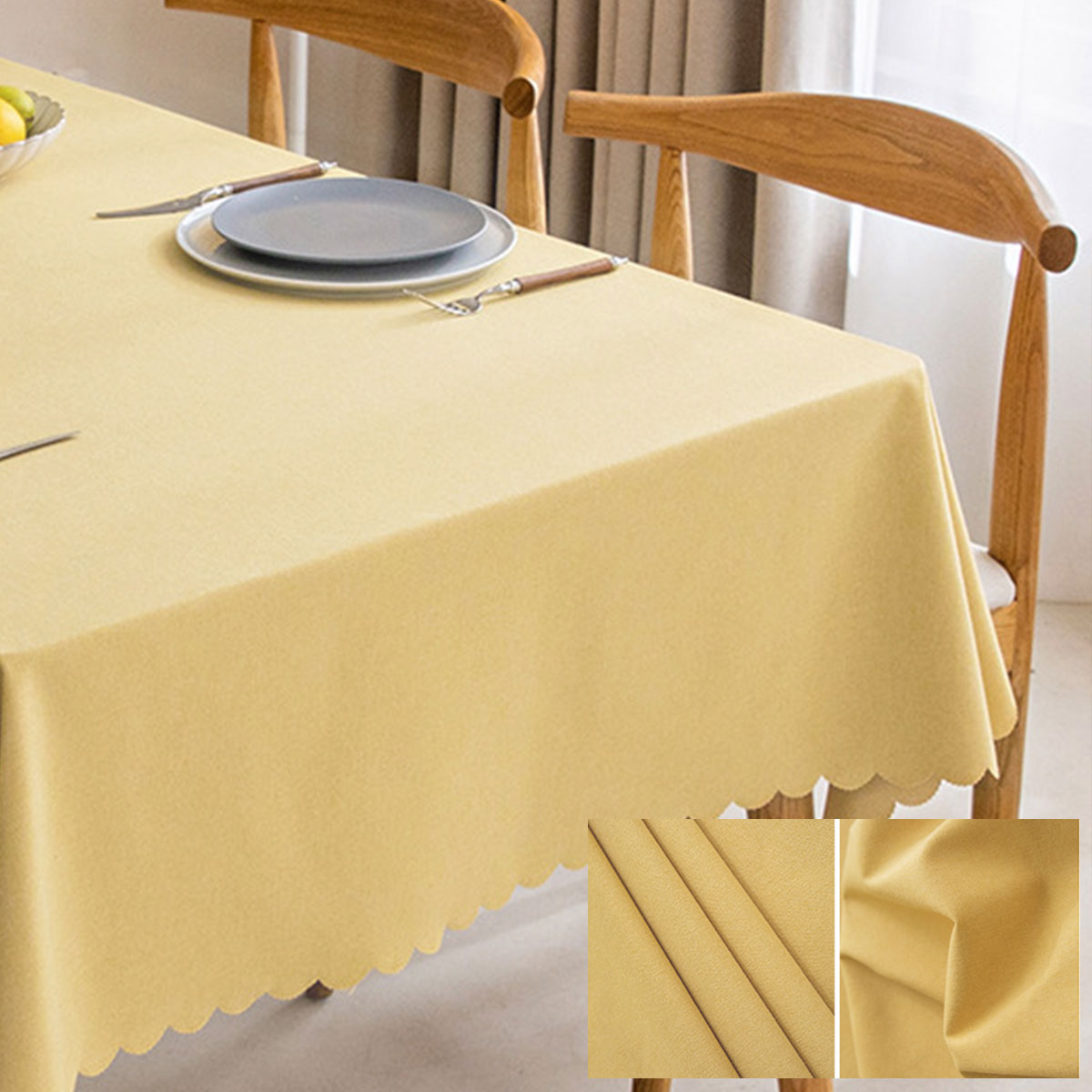 訳あり テーブルクロス テーブルカバー 正方形 スクエア 北欧風 撥水加工 綿麻 おしゃれ シンプル ナチュラル 布 クロスマット テーブルマット 140cm×140cm :LE0888 ...