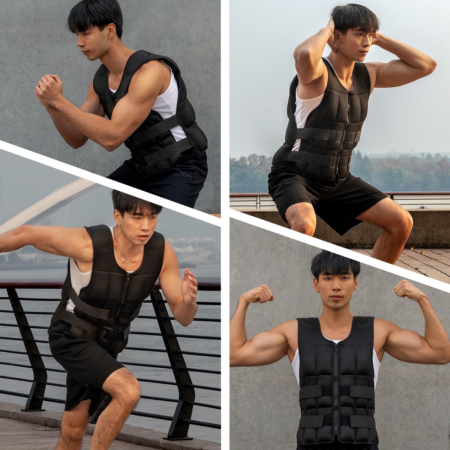 AIFY ウエイトベスト 20kg ウェイトベスト 重り ジャケット ダンベル ウェイト付き パワーベスト ダンベル 可変式 重量調節可 筋トレ トレーニング : LOGILIFE - 通販 ...