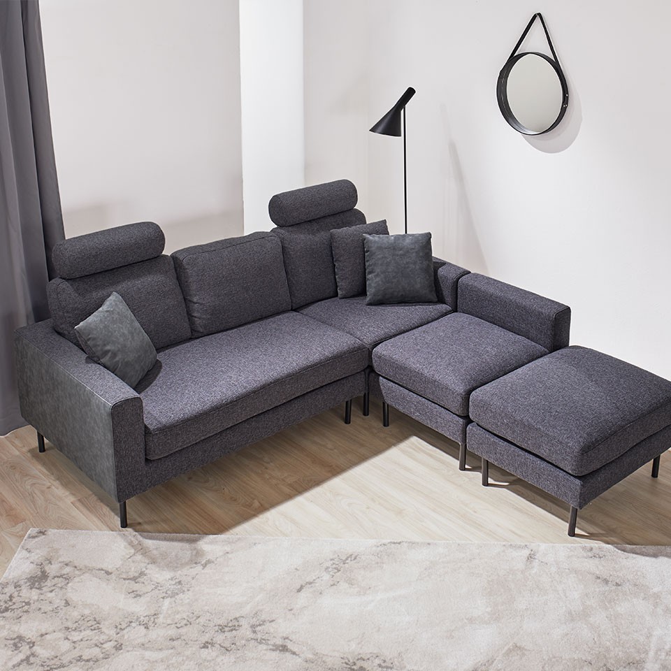 【LOWYA】3人掛け組換えカウチソファー - nimfomane.com