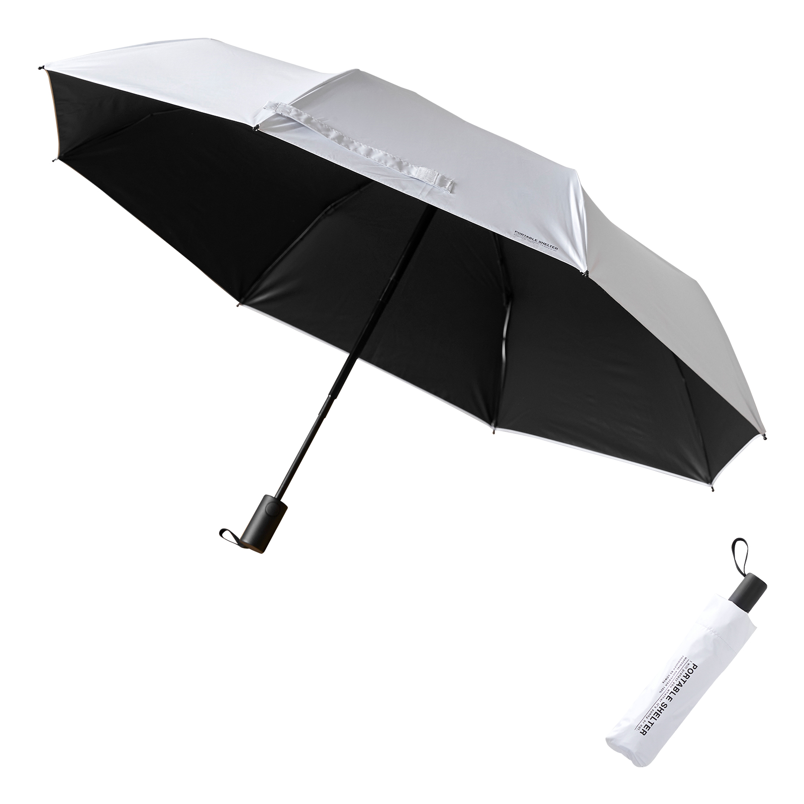 LOWYA 日傘 傘 UVカット 晴雨兼用 遮光 99.9%以上 1級遮光 折りたたみ ワンプッシュ 撥水 紫外線対策 ブラックコーティング 男女兼用 ユニセックス UPF50 ...