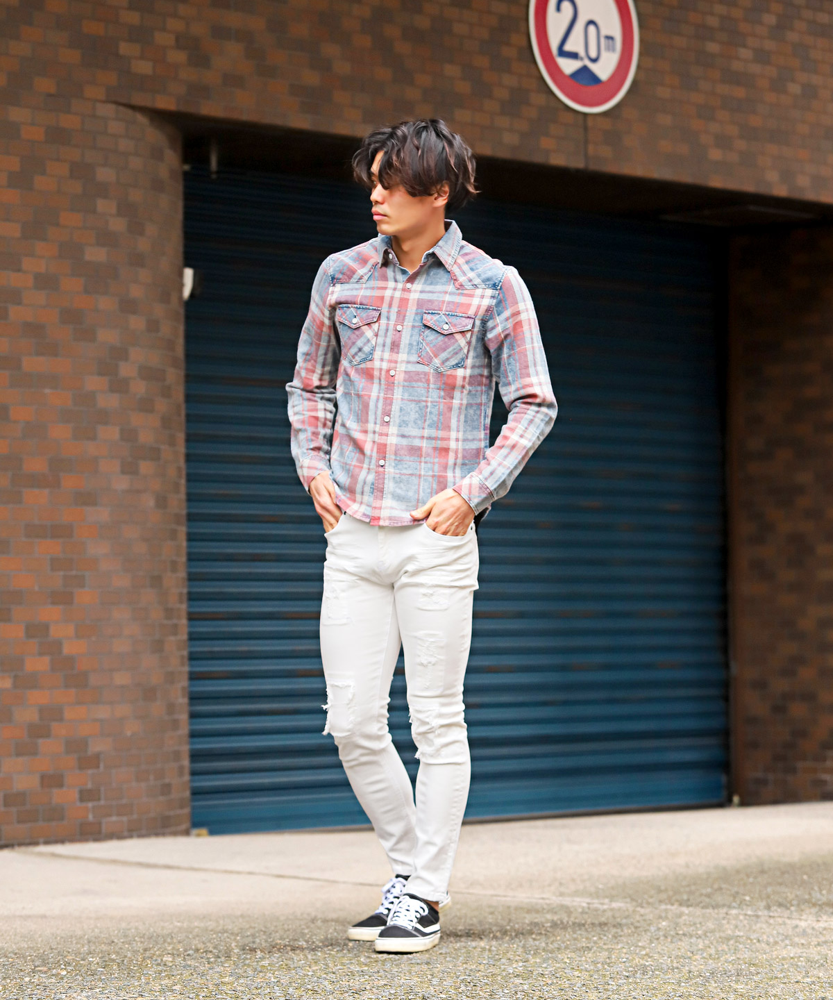 長袖シャツ メンズ チェック ウエスタンシャツ インディゴ ポケット 色落ち アメカジ : aa-2955 : LUXSTYLE - 通販 ...