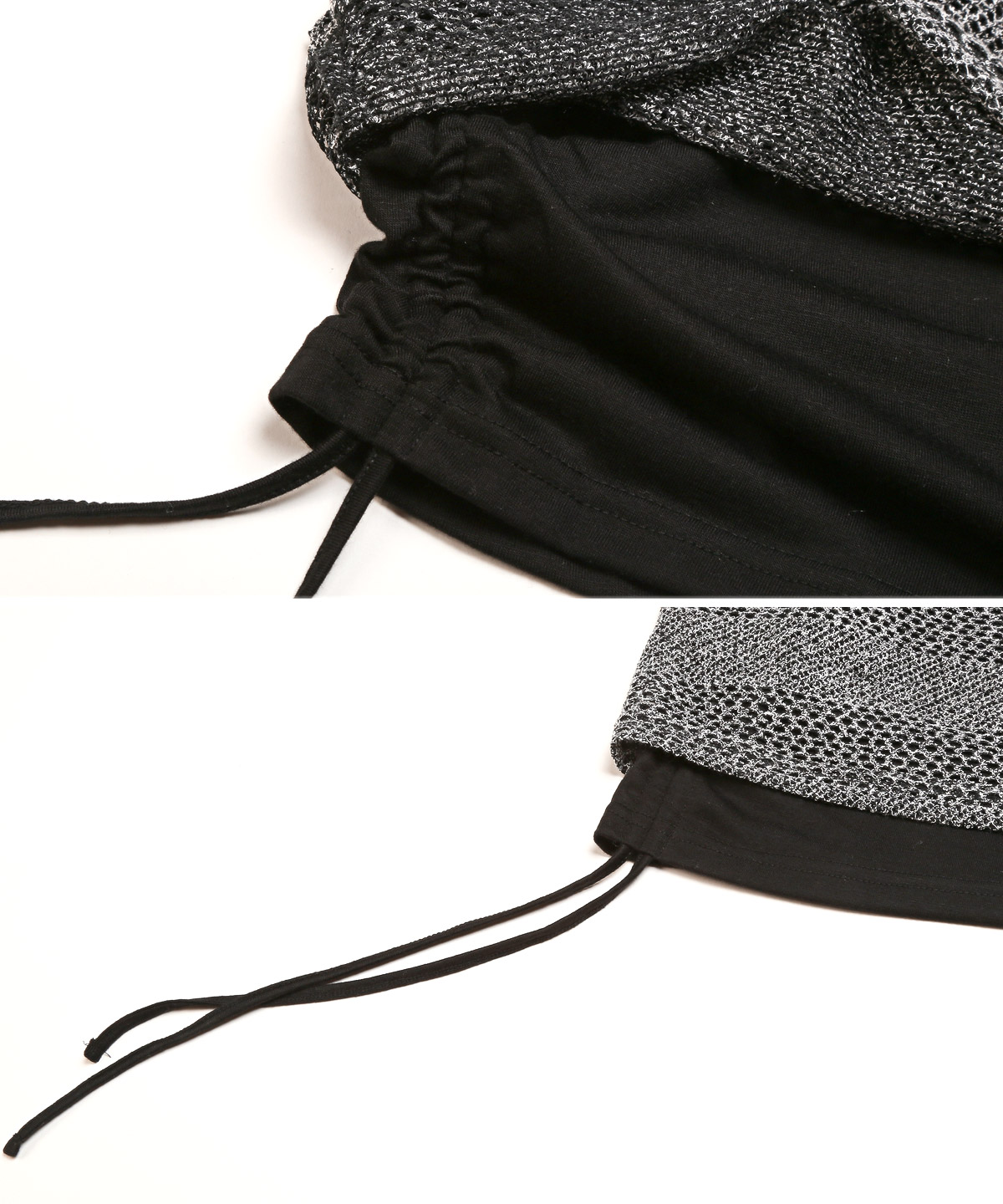 5分袖ニット タンクトップ メンズ アンサンブル 2点セット ボーダー 透かし編み サマーニット : aa-3094 : LUXSTYLE ...