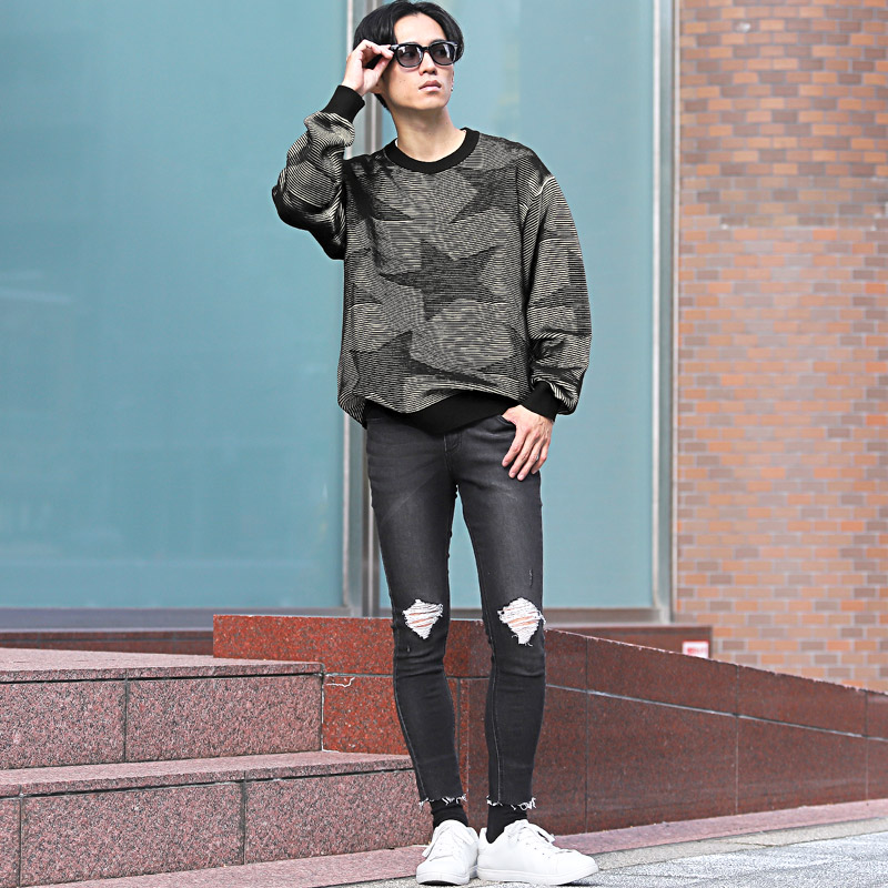 ニット 長袖 メンズ レディース セーター ニットソー オーバーサイズ 大きいサイズ 星柄 スター柄 aa-3335 : aa-3335 : LUXSTYLE - 通販 - Yahoo!ショッピング