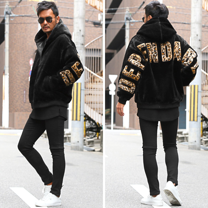 ジャケット ファージャケット メンズ ファーコート ブルゾン フェイク