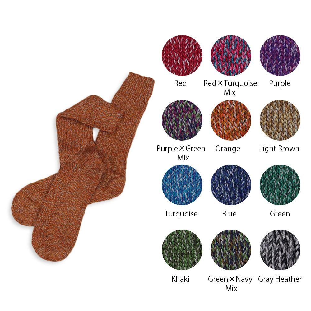 GRANGE CRAFT (グランジ クラフト) HEATHER SOCKS ヘザーソックス : gcheather : LimeOnDish ...