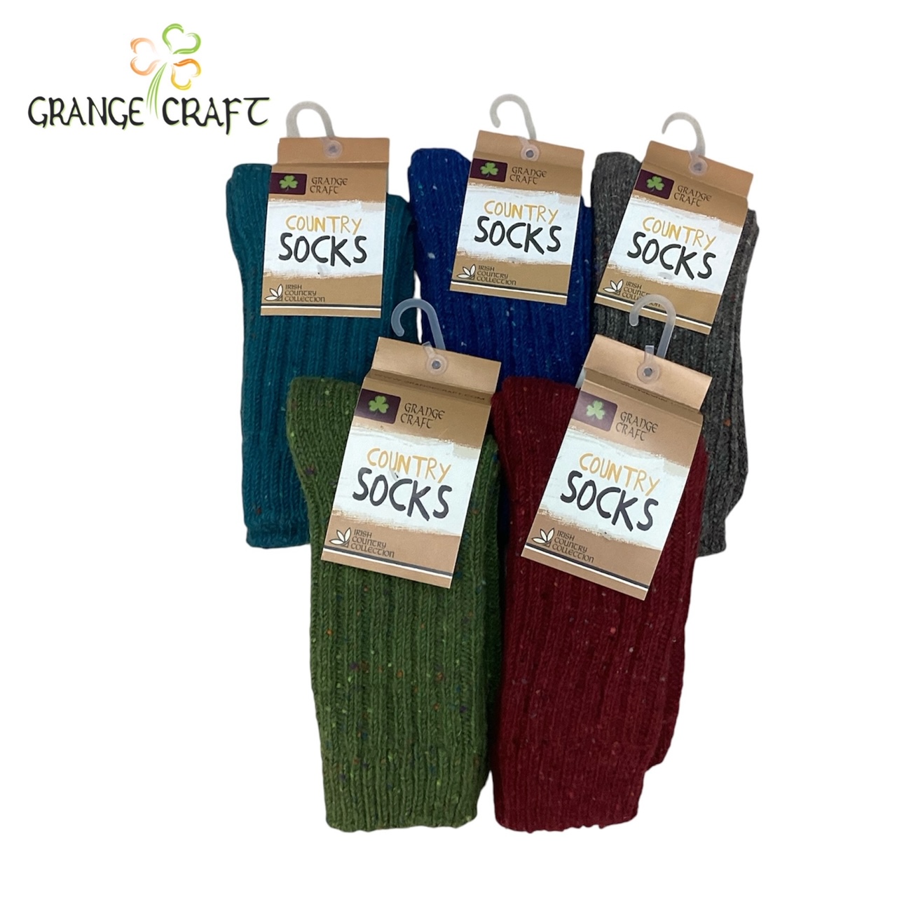 アイルランド製 GRANGE CRAFT【グランジ クラフト】COUNTRY SOCKS ウール カントリーソックス 靴下メンズ(男性用 ...