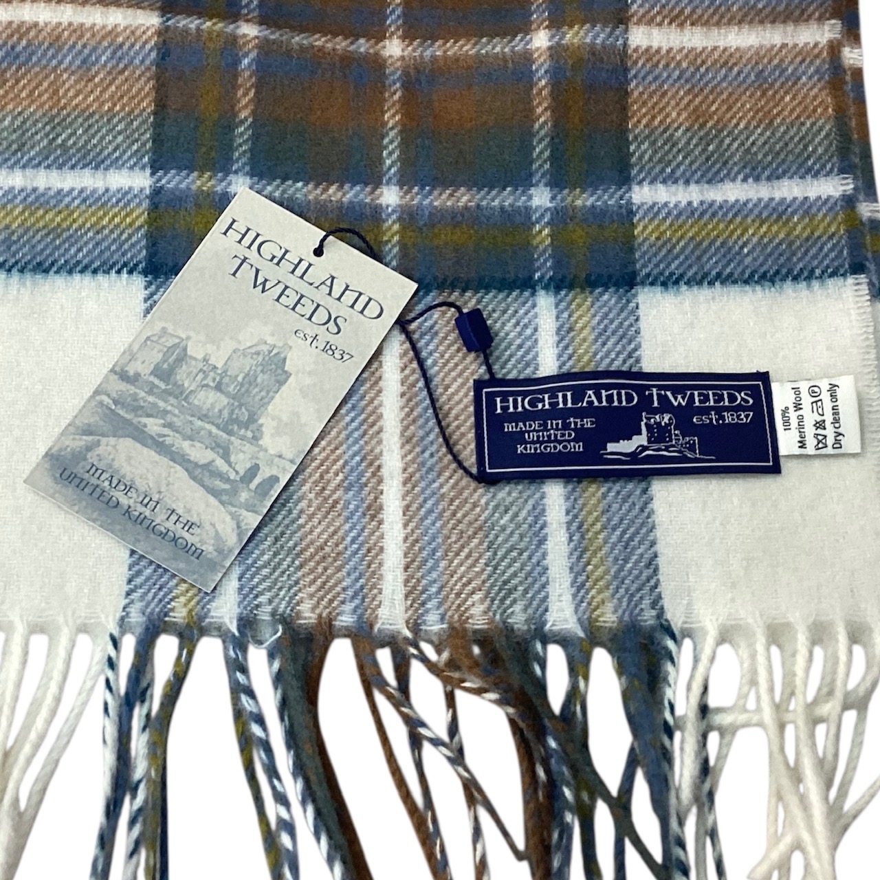 イギリス製 送料無料 HIGHLAND TWEEDS【ハイランドツイード】BRONTE【ブロンテ】M.B.S マフラー スカーフ メンズ ...