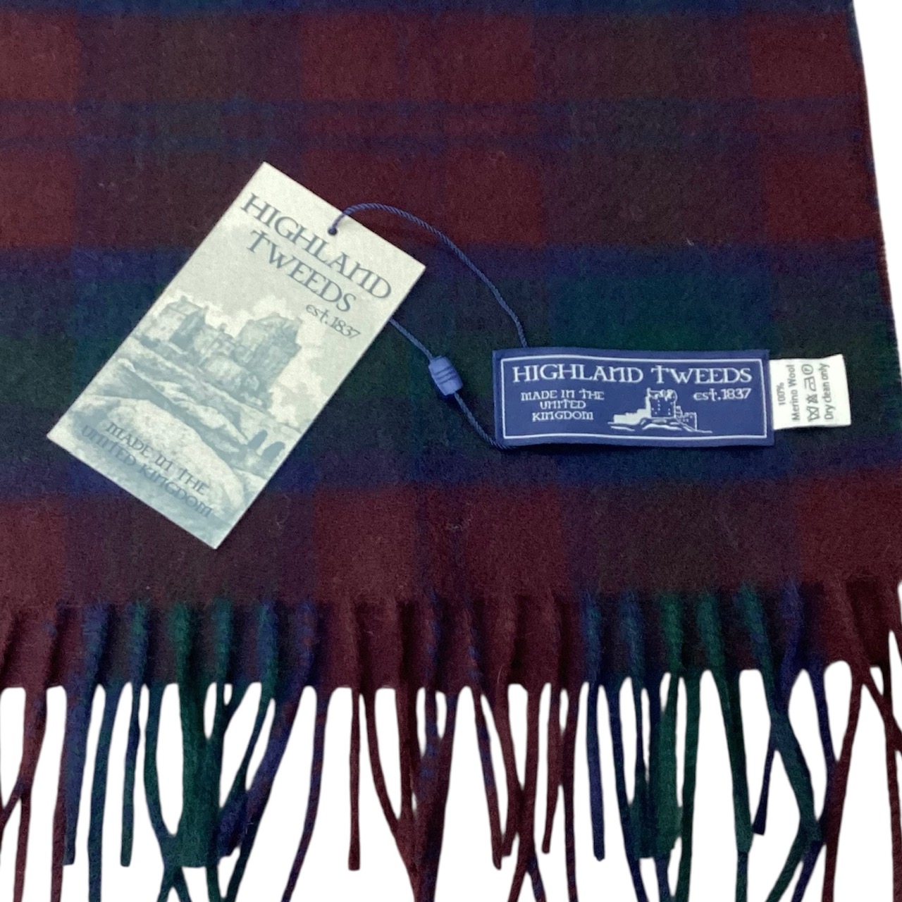 イギリス製 送料無料 HIGHLAND TWEEDS【ハイランドツイード】BRONTE【ブロンテ】LINDSAY マフラー スカーフ メンズ ...