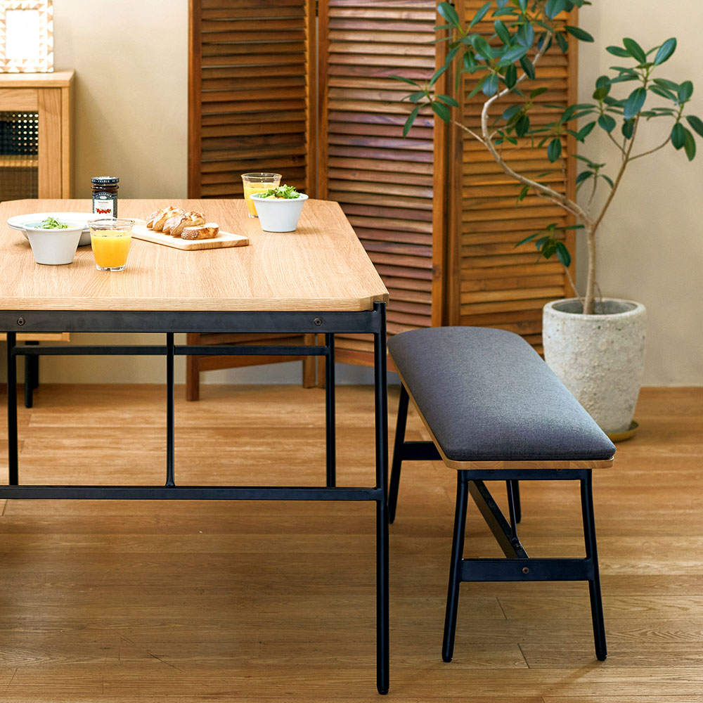 生活雑貨 グラム Glam ベンチ 幅110×奥行30×高さ44cm GLM-DB001F CGR チャコールグレー 北欧 新生活 : make space - 通販 - Yahoo!ショッピング