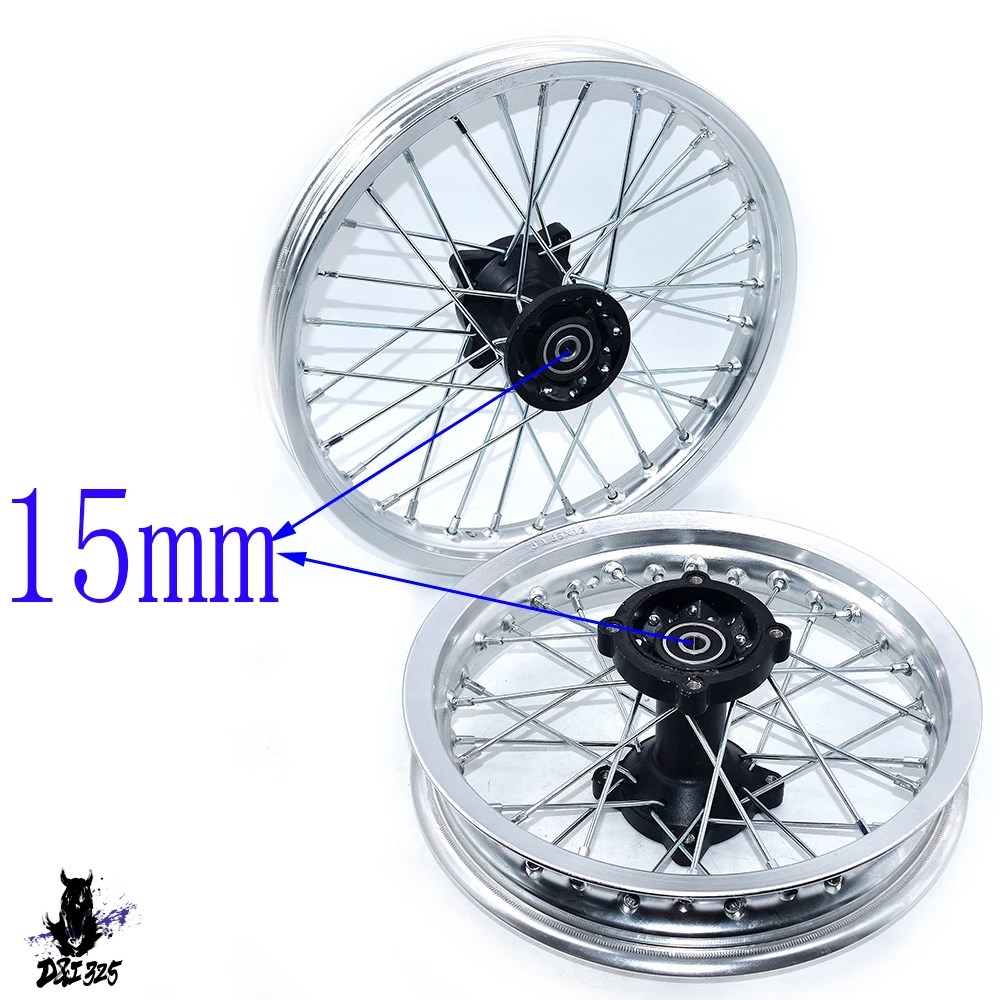 【互換品】 ピットバイク用の黒ハブ付きアルミニウム合金ホイール 1.85~14インチ & 1.40~12インチklx crf Kayo bse 社外製 : D&I 325 - 通販 ...