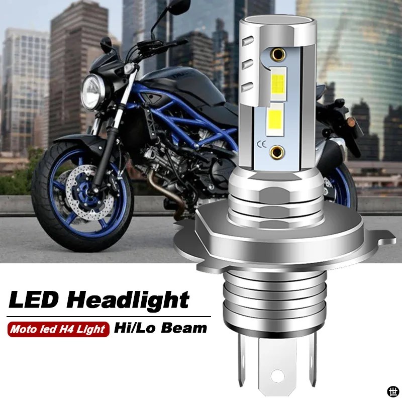 1 個スズキ SV650 バイク H4 H1S 9003 LED ヘッドライト HI/LO 電球 4800LM 6000K ホワイト ...