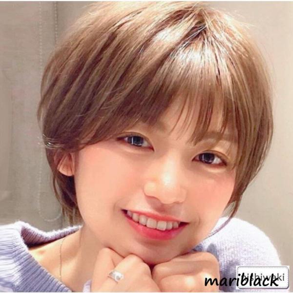 格安 ボブウィッグ 自然な人毛100%フルウィッグ かつら 人毛 自然 用