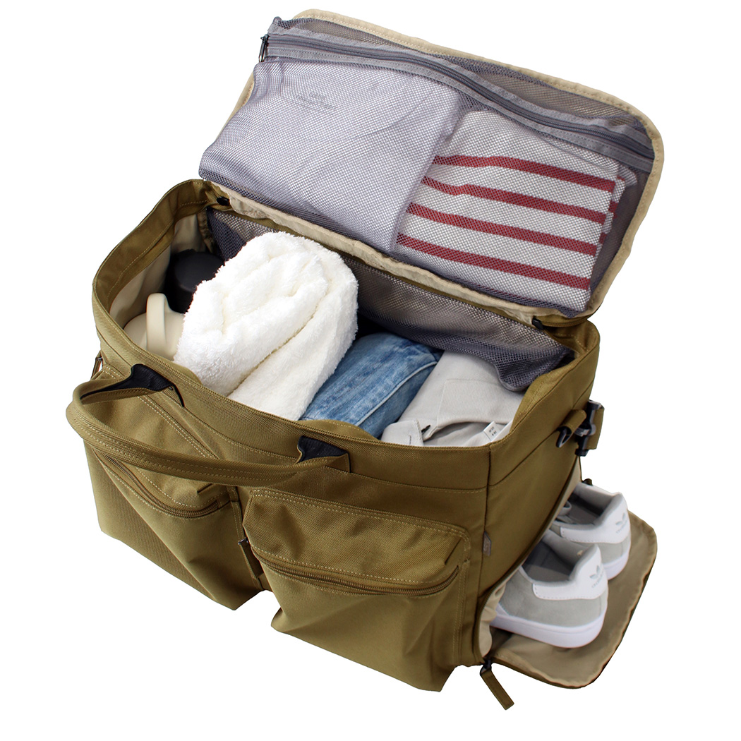 ボストンバッグ ショルダーバッグ カジュアル ビジネス バッグ 多機能 複数ポケット 旅行 メンズ レディース 27L fulcro Explorer boeing fma-0013 フルクロ ...