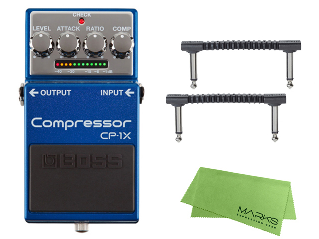 BOSS Compressor CP-1X + WARWICKパッチケーブル2本 セット[マークス・オリジナルクロス付] コンプレッサー【区分 ...