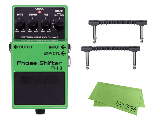 BOSS Phase Shifter PH-3 + WARWICKパッチケーブル2本 セット[マークス・オリジナルクロス付] コンパクト ...